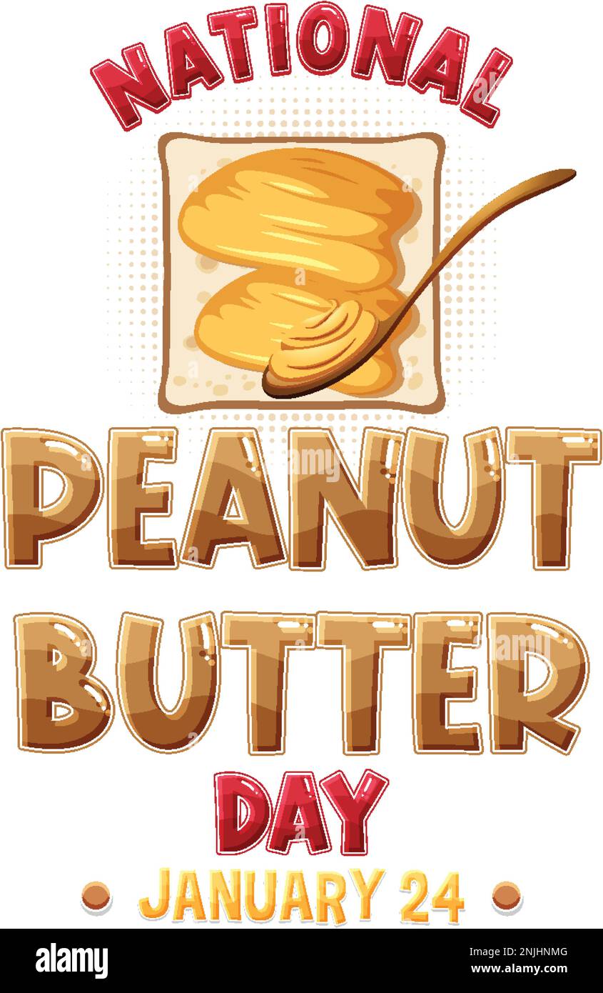 National Peanut Butter Day Banner Design illustration Stock Vector ...