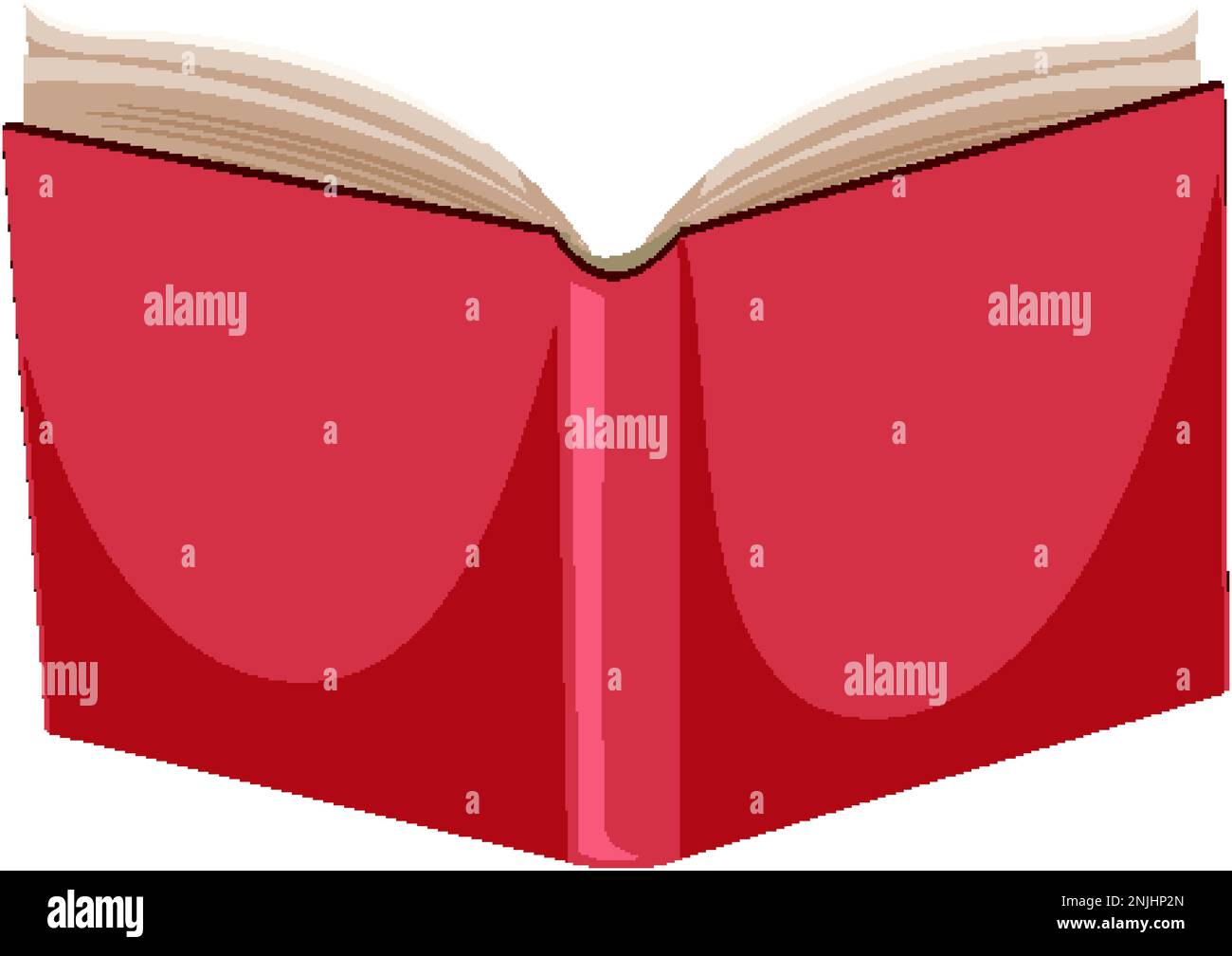 Red book cover opened vector illustration Stock Vector Image & Art - Alamy