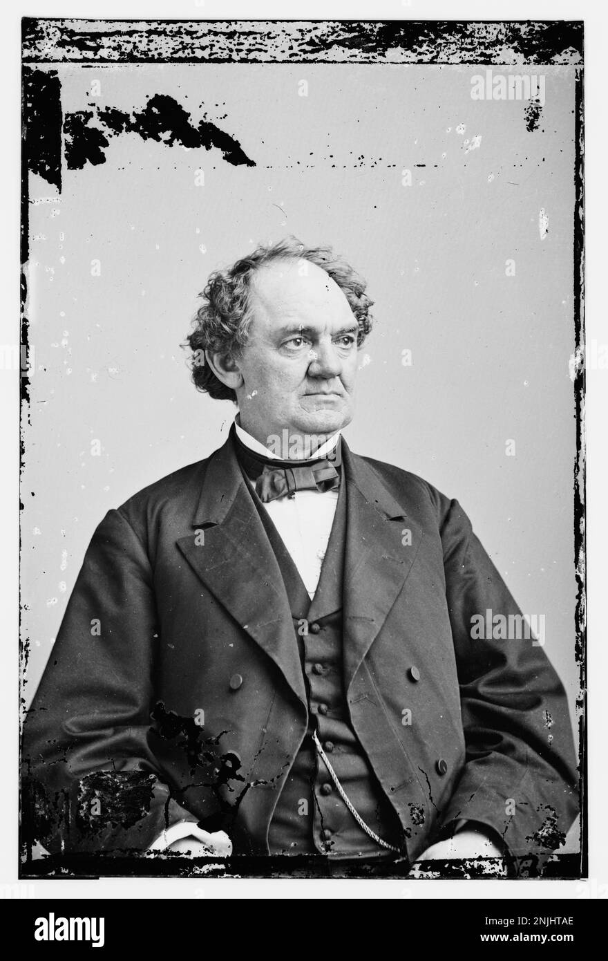 Portrait of P.T. Barnum, a famous American showman, businessman, and ...
