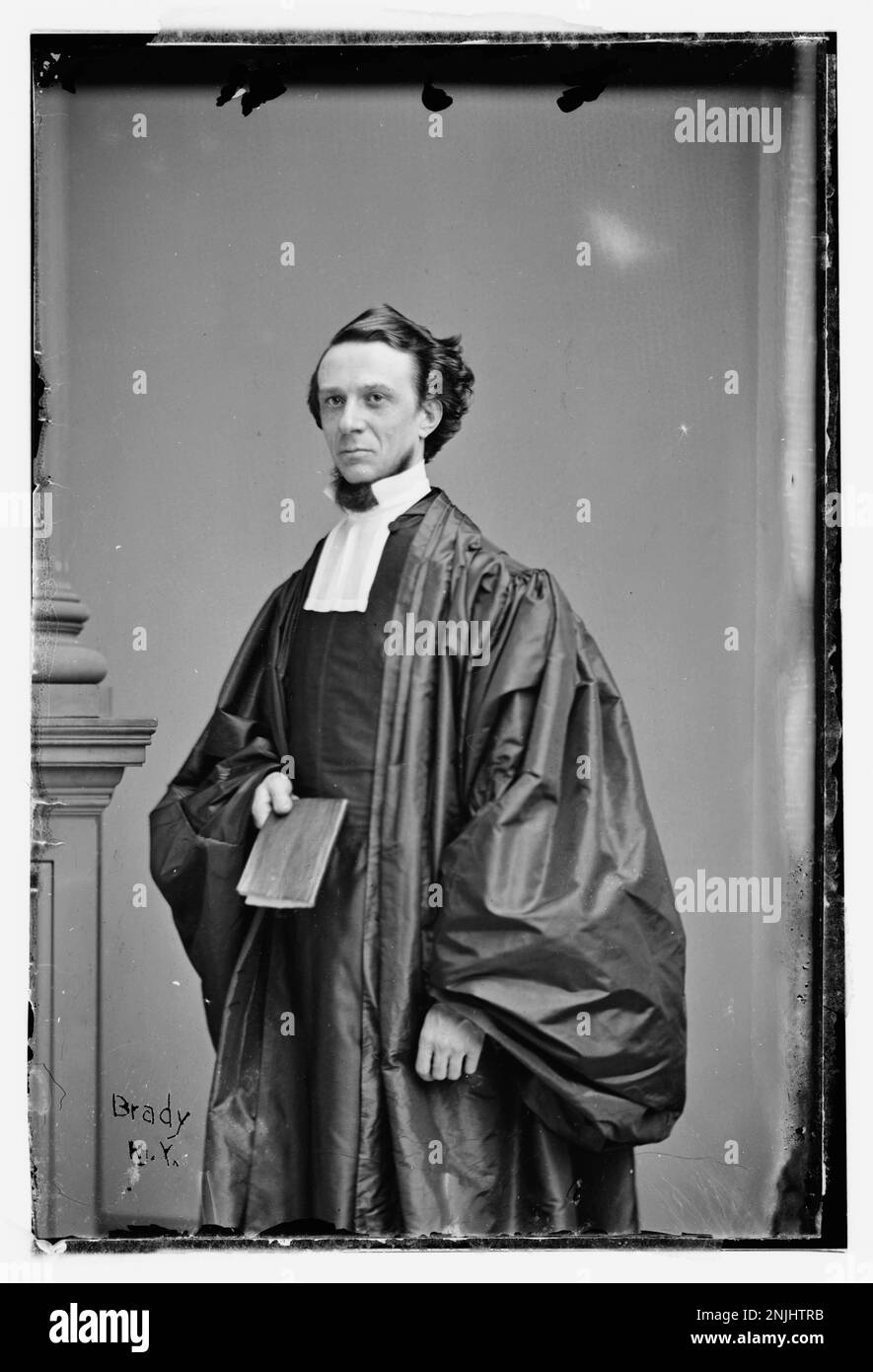 Portrait of Reverend Peter Stryker, a historical figure, preserved in ...