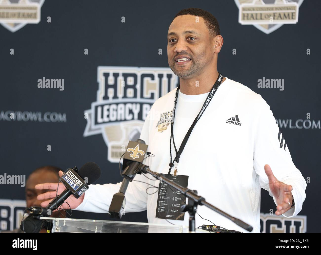 New Orleans, USA. 22nd Feb, 2023. Team Gaither co-head coach Trei ...