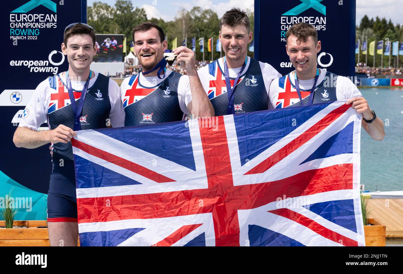Great Britain's William Stewart, Samuel Nunn, Matthew Aldrige and ...