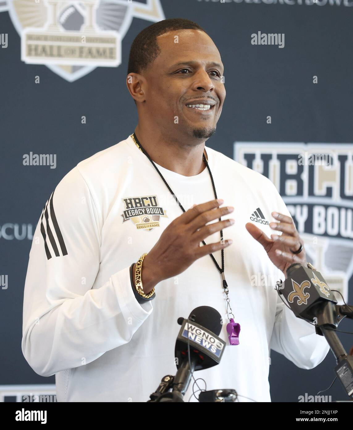 New Orleans, USA. 22nd Feb, 2023. Team Robinson co-head coach Chennis ...