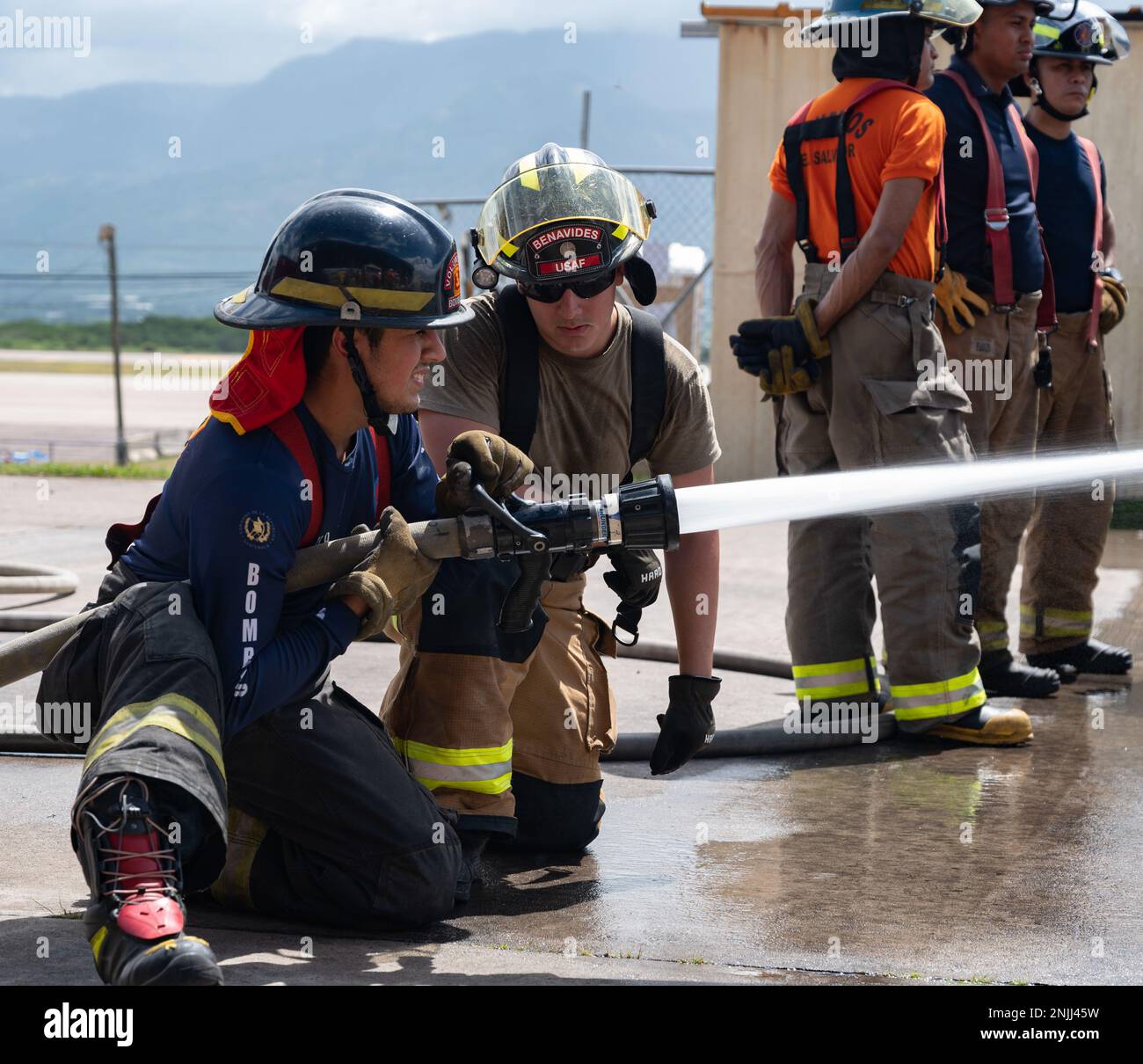 More than 30 firefighters from seven different countries within U.S ...