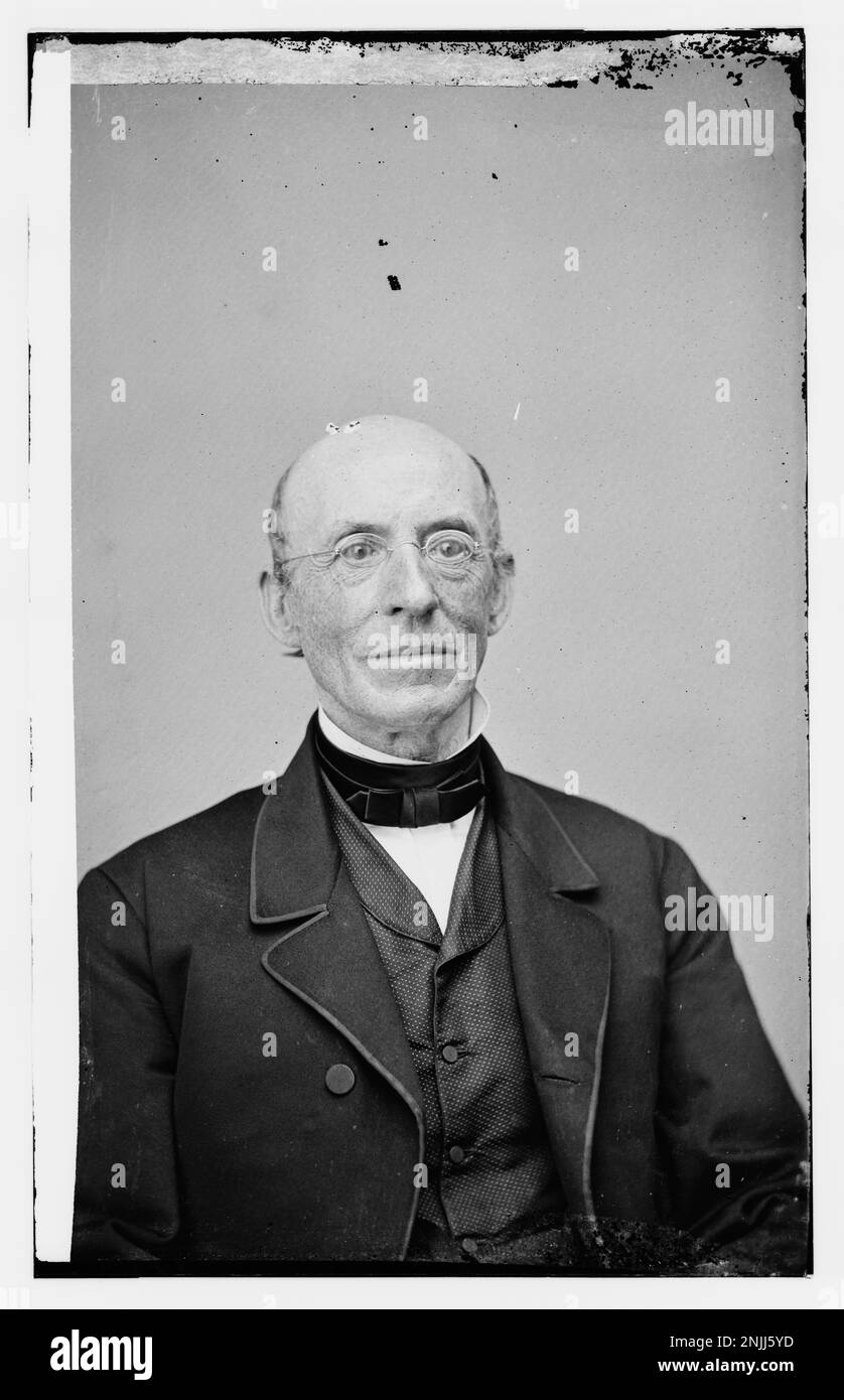 Portrait of William Lloyd Garrison, a leading abolitionist and social ...