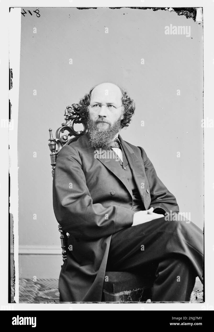 Portrait of Judge S.J. Field, a prominent U.S. legal figure, from the ...