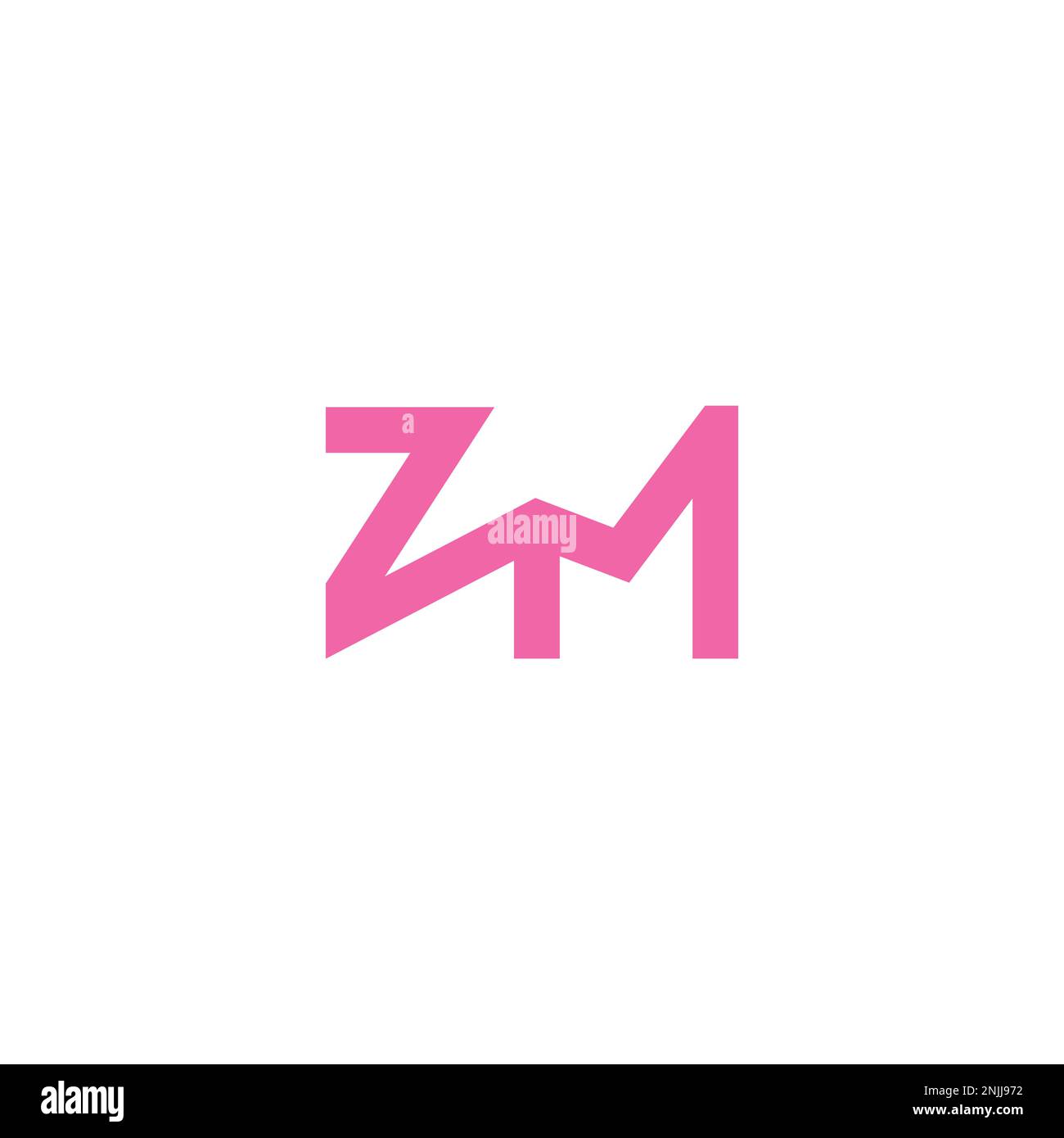Alphabet letters Initials Monogram logo ZM, MZ, M and Z Stock Vector ...