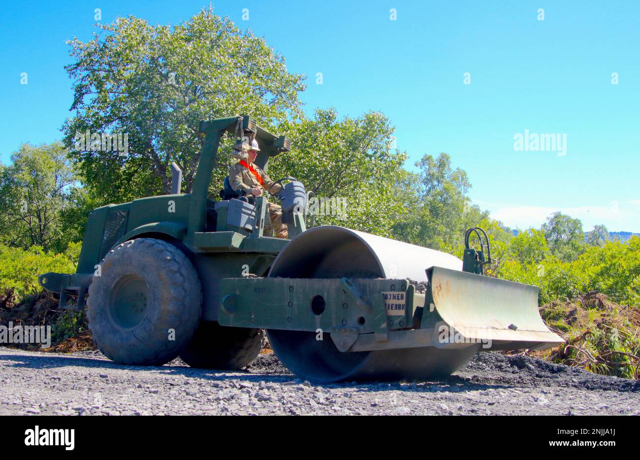 Sgt. Robert Laux, a construction engineer from the 297th Engineer ...