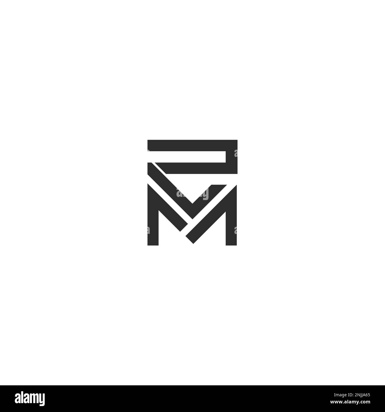 Alphabet letters Initials Monogram logo ZM, MZ, M and Z Stock Vector ...