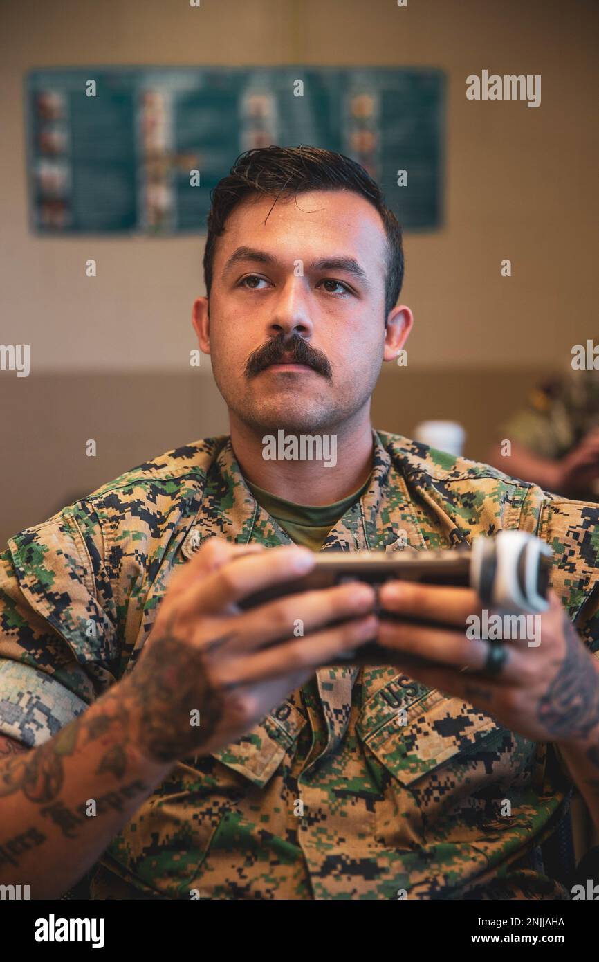 U.S. Navy Hospital Corpsman 3rd Class Lucas Santillano, a corpsman with ...