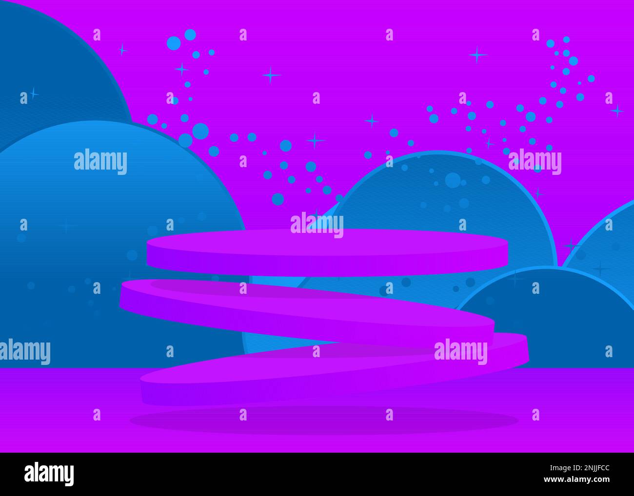 Neon minimal scene Stock Vector Images - Alamy