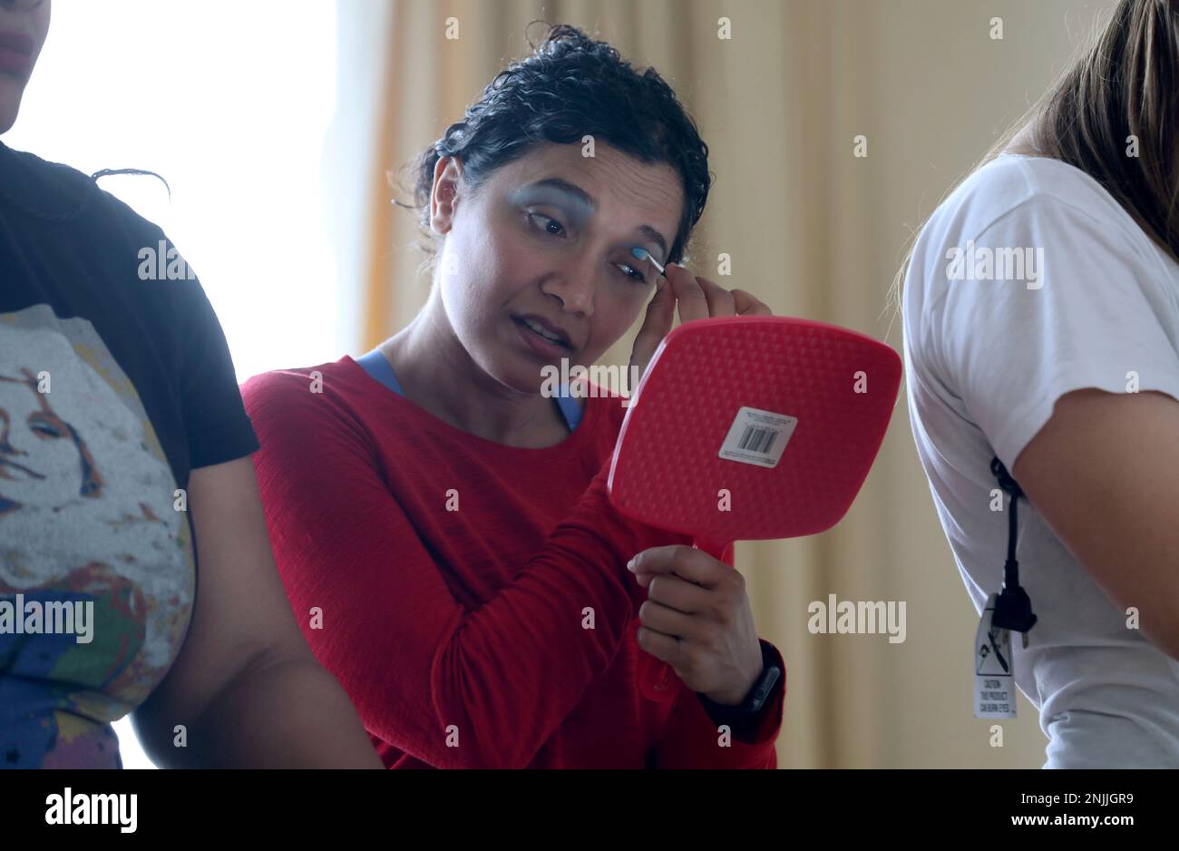 Mohana Rajagopal rehearses the character Connie in the Bay Area ...