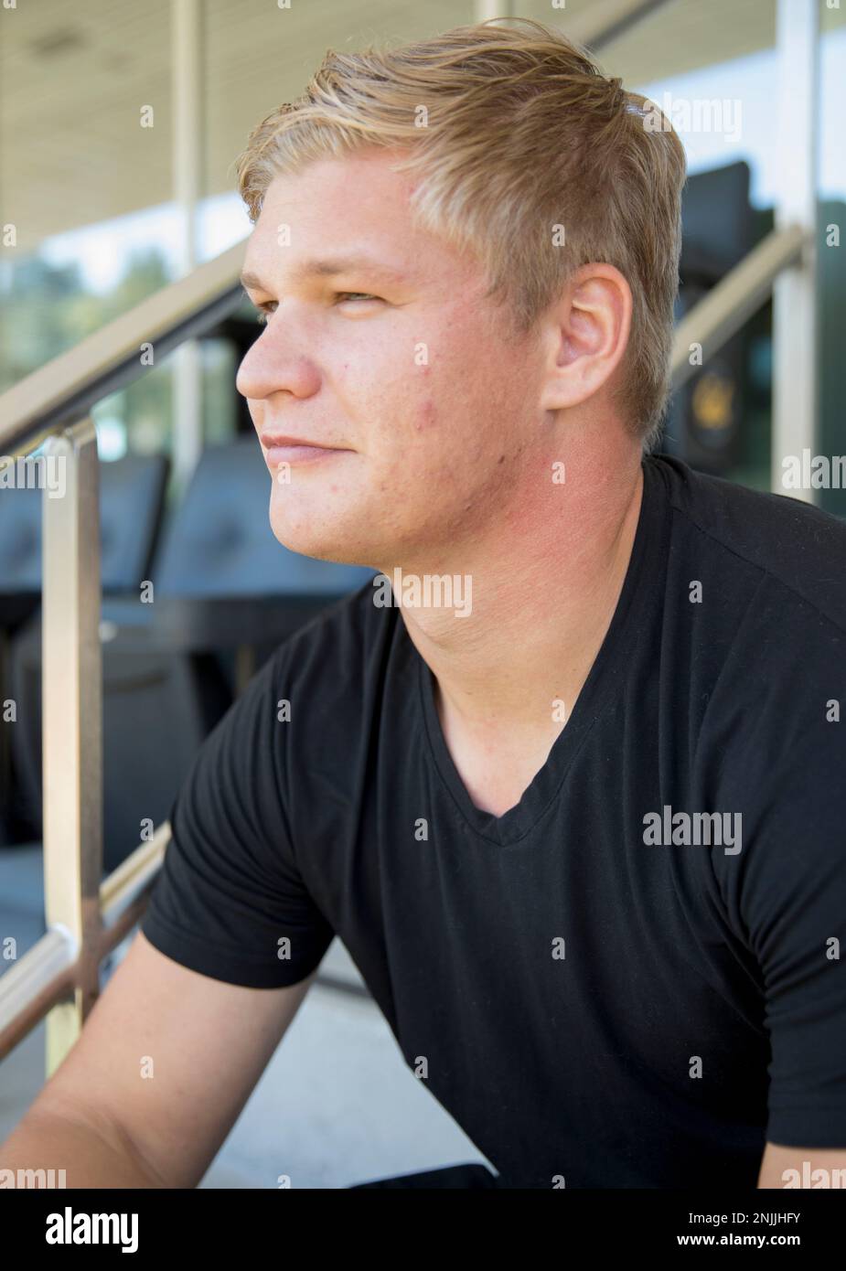 13 Reasons Why actor and UC Berkeley alumni Austin Aaron poses for a ...