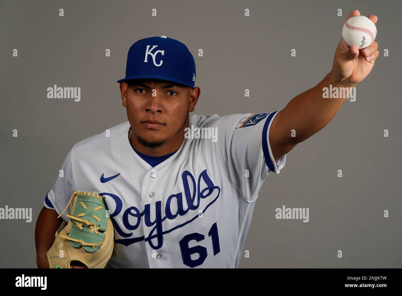This is a 2023 photo of Angel Zerpa of the Kansas City Royals baseball ...