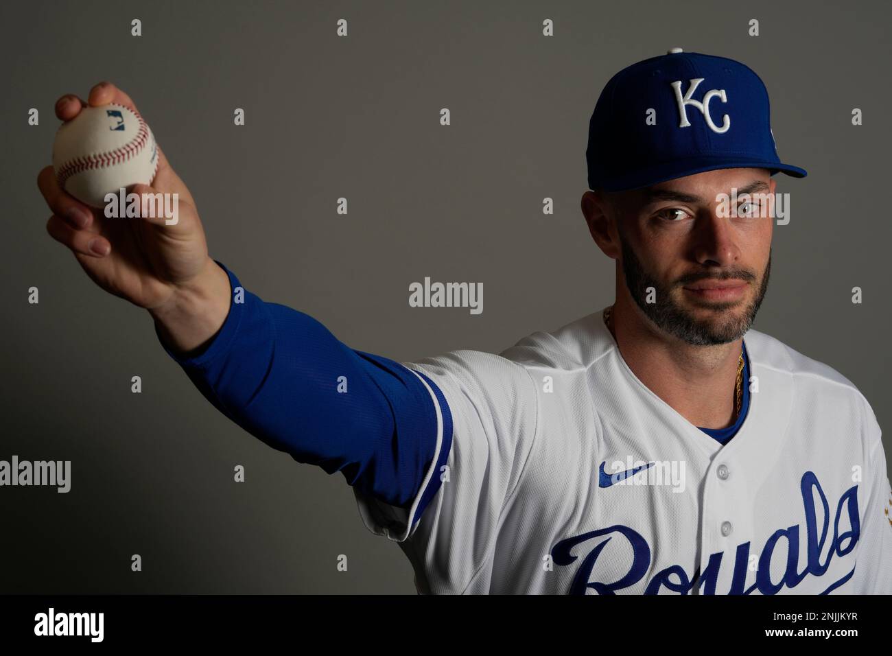 This is a 2023 photo of Dylan Coleman of the Kansas City Royals baseball team. This image ...
