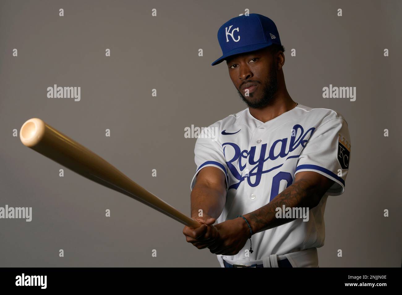 This is a 2023 photo of Samad Taylor of the Kansas City Royals baseball ...