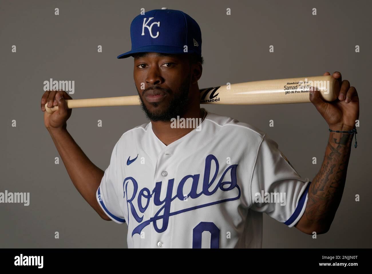 This is a 2023 photo of Samad Taylor of the Kansas City Royals baseball ...