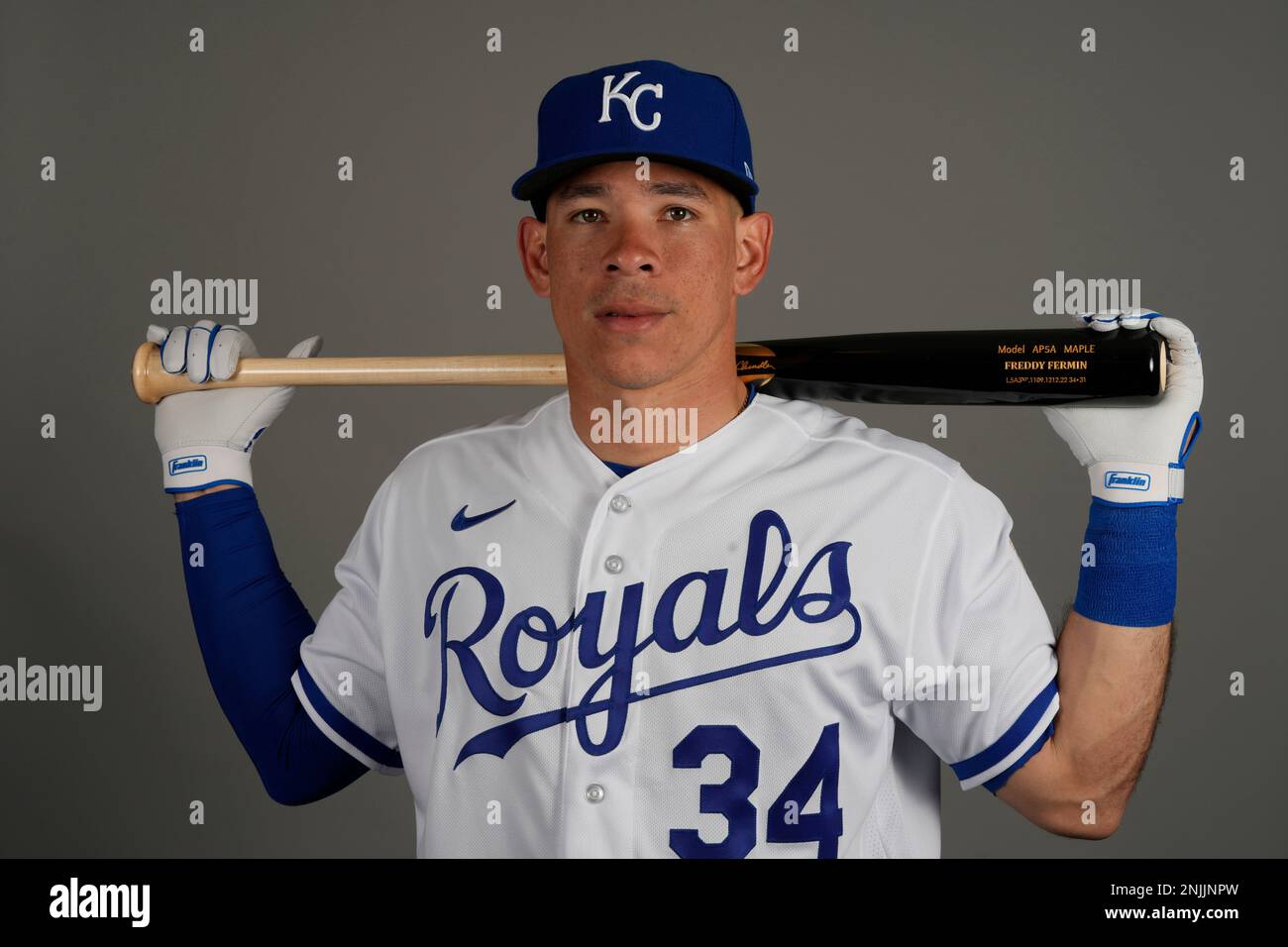 This is a 2023 photo of Freddy Fermin of the Kansas City Royals ...