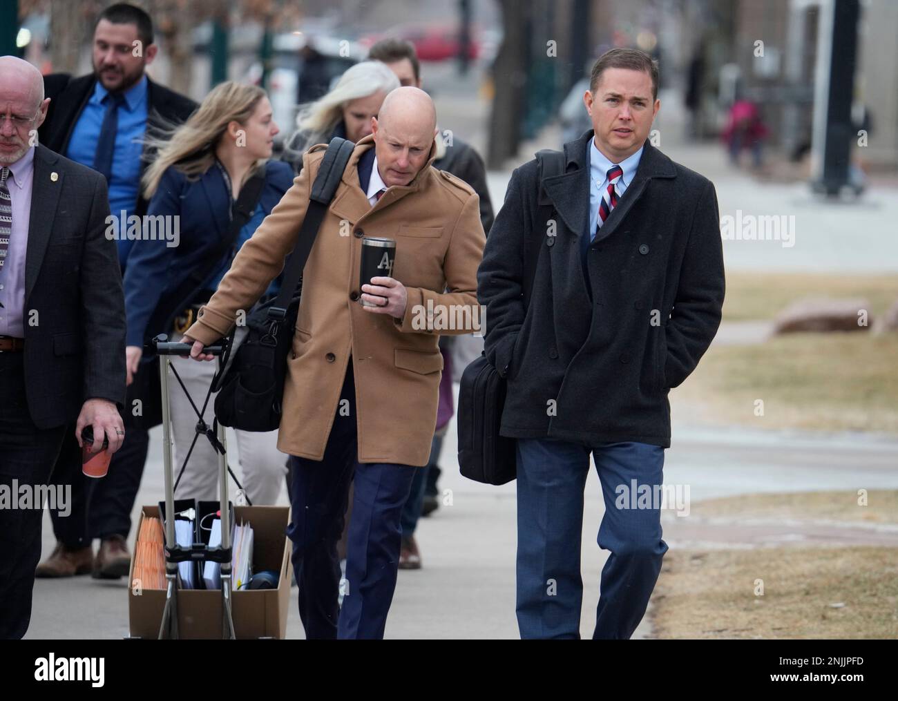 Michael J. Allen, front right, district attorney for Colorado's Fourth ...