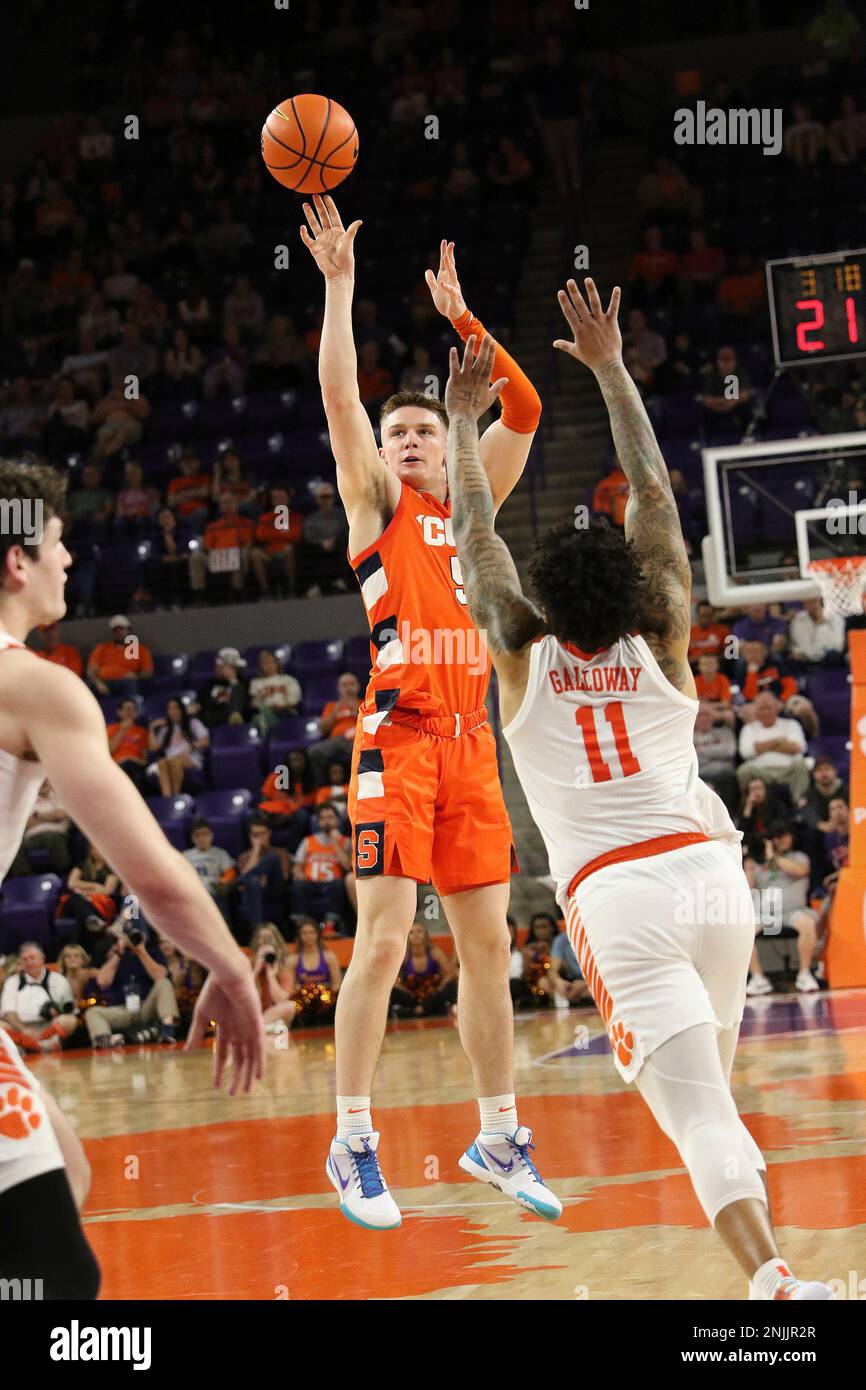 CLEMSON, SC - FEBRUARY 22: Syracuse Orange guard Justin Taylor (5 ...