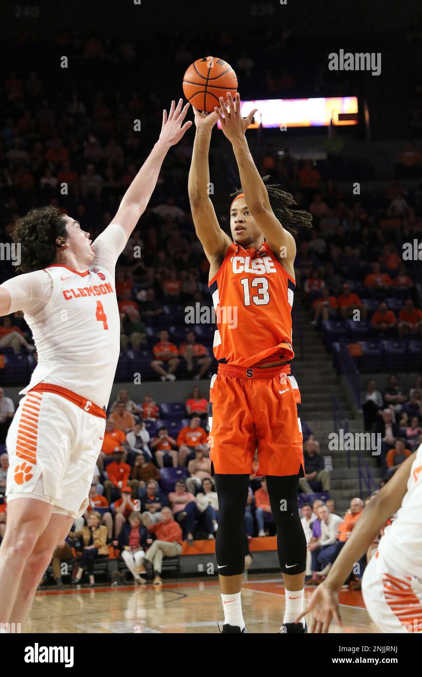CLEMSON, SC - FEBRUARY 22: Syracuse Orange forward Benny Williams (13 ...