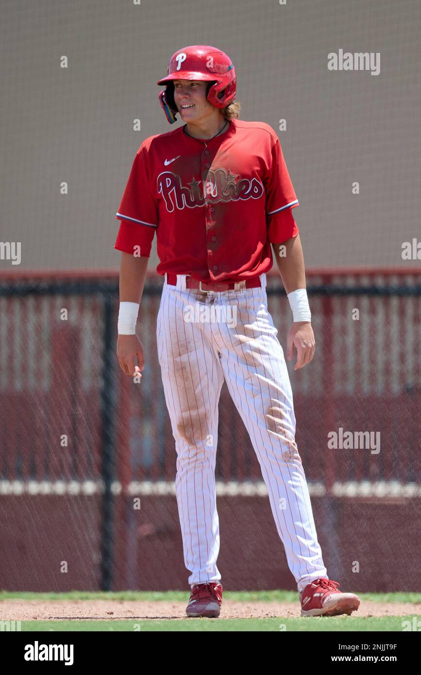FCL Phillies Lou Helmig (51) leads off during a Florida Complex League ...