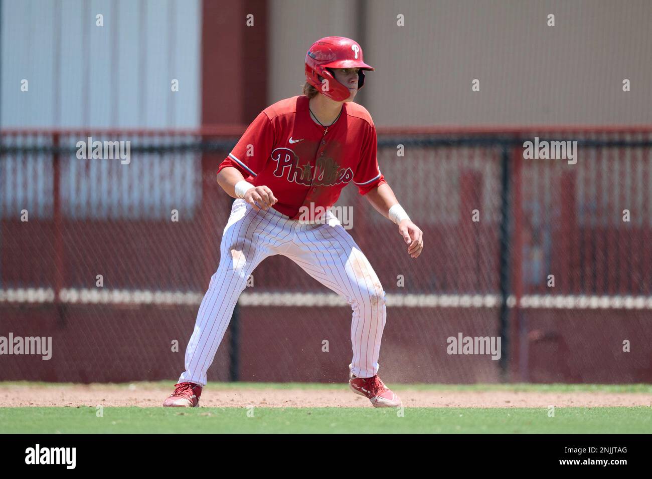 FCL Phillies Lou Helmig (51) leads off during a Florida Complex League ...