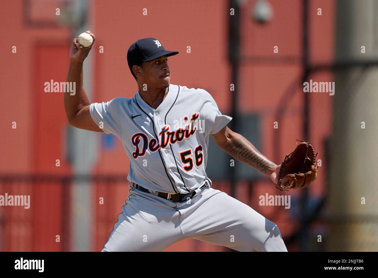 FCL Tigers pitcher Jose Diaz (56) during a Florida Complex League ...