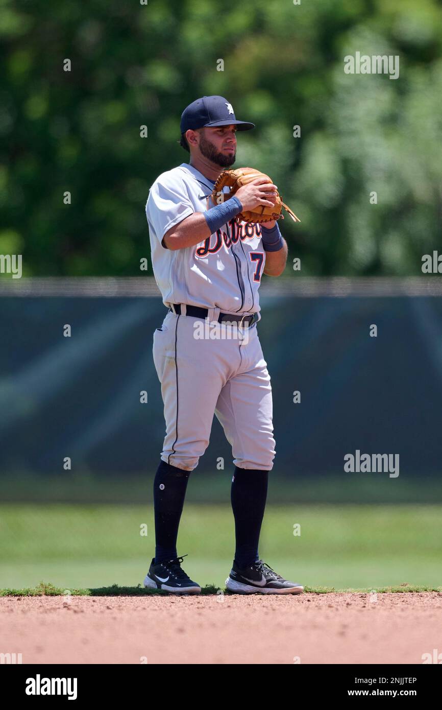 FCL Tigers second baseman Frank Veliz (74) during a Florida Complex ...