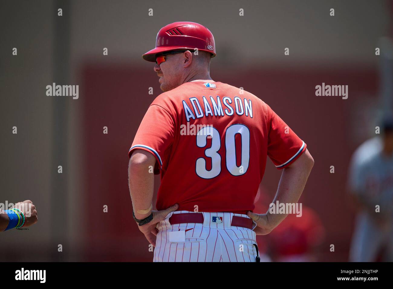 FCL Phillies manager Chris Adamson (30) during a Florida Complex League ...
