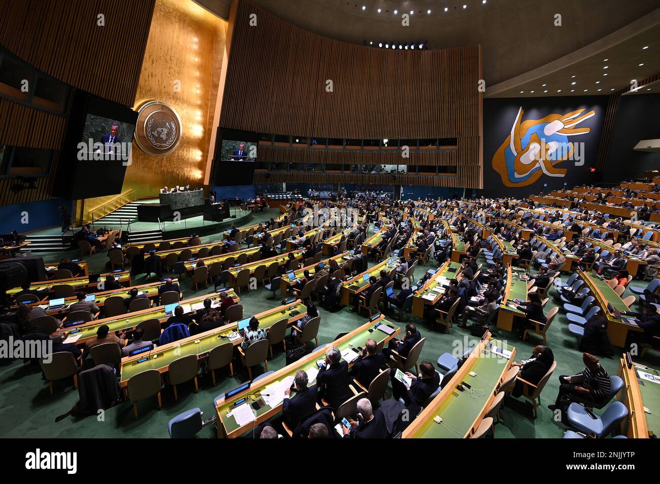 New York, USA. 22nd Feb, 2023. Belarusian Ambassador to the United ...