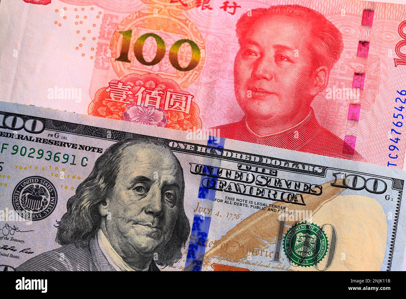 American dollar vs american flag hi-res stock photography and images ...