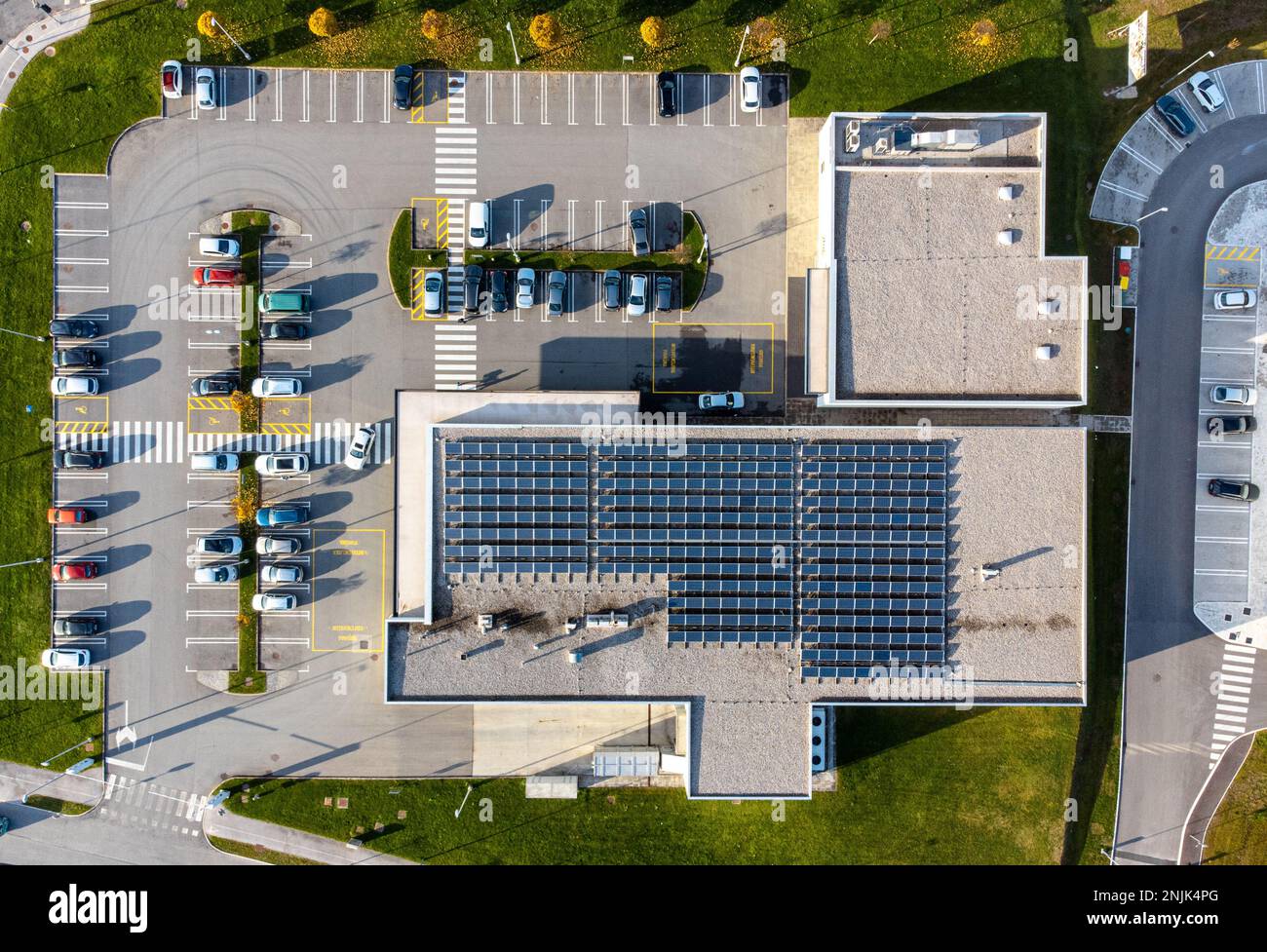 Aerial shot solar panels on hi-res stock photography and images - Alamy