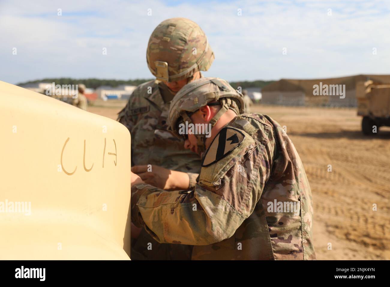 U.S. Army soldiers, assigned to the 3rd Armored Brigade Combat Team ...