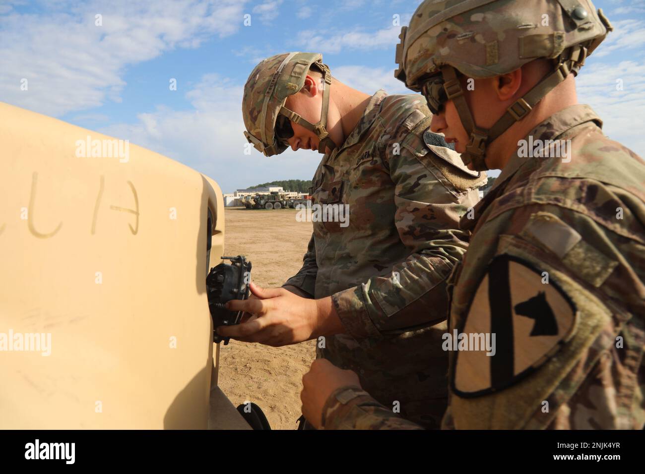U.S. Army soldiers, assigned to the 3rd Armored Brigade Combat Team ...