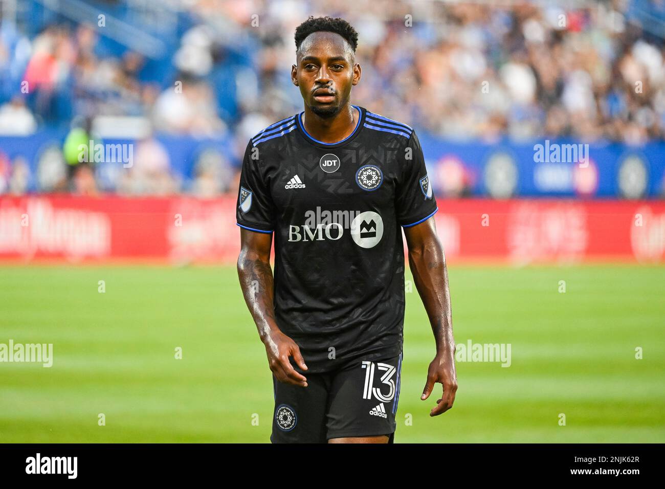 MONTREAL, QC - AUGUST 06: Look on CF Montreal forward Mason Toye (13 ...