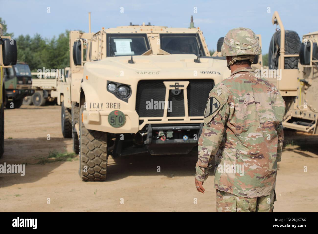 U.S. Army soldier, assigned to the 3rd Armored Brigade Combat Team ...