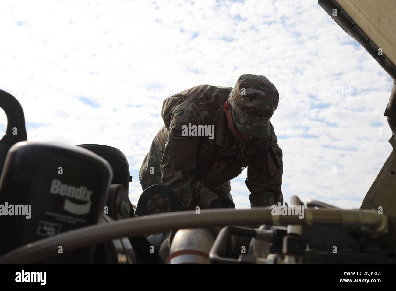 U.S. Army soldier, assigned to the 3rd Armored Brigade Combat Team, 1st ...