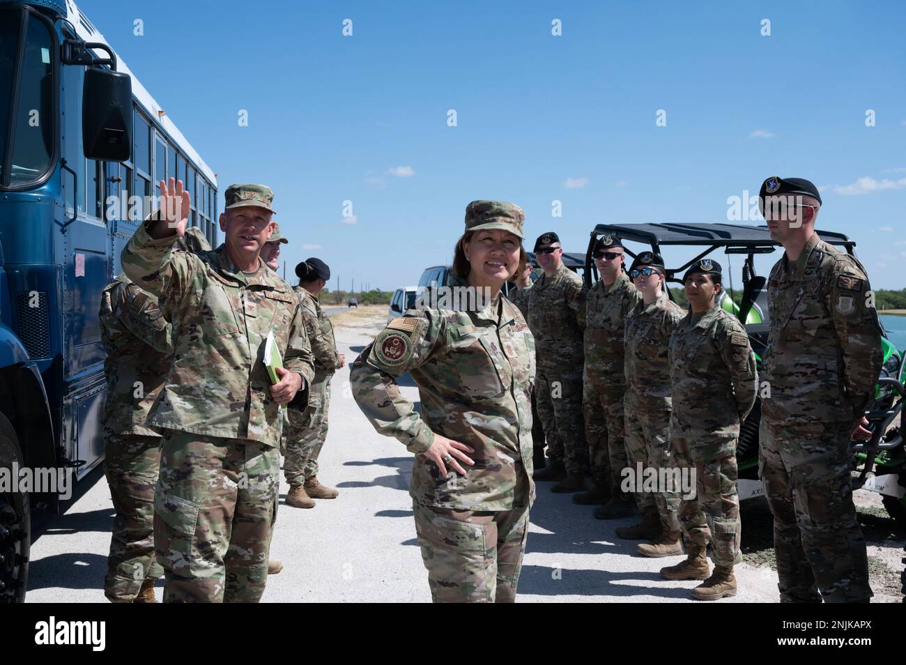 U.S. Air Force Col. Kevin Davidson (left), 47th Flying Training Wing ...