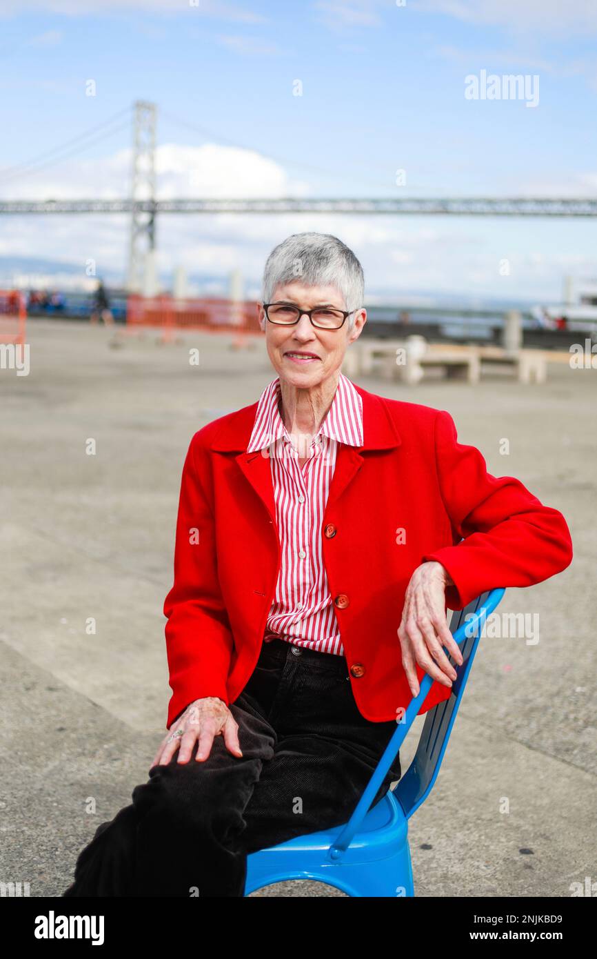 Former Flying Tigers flight attendant Sandy Ferguson poses for a ...