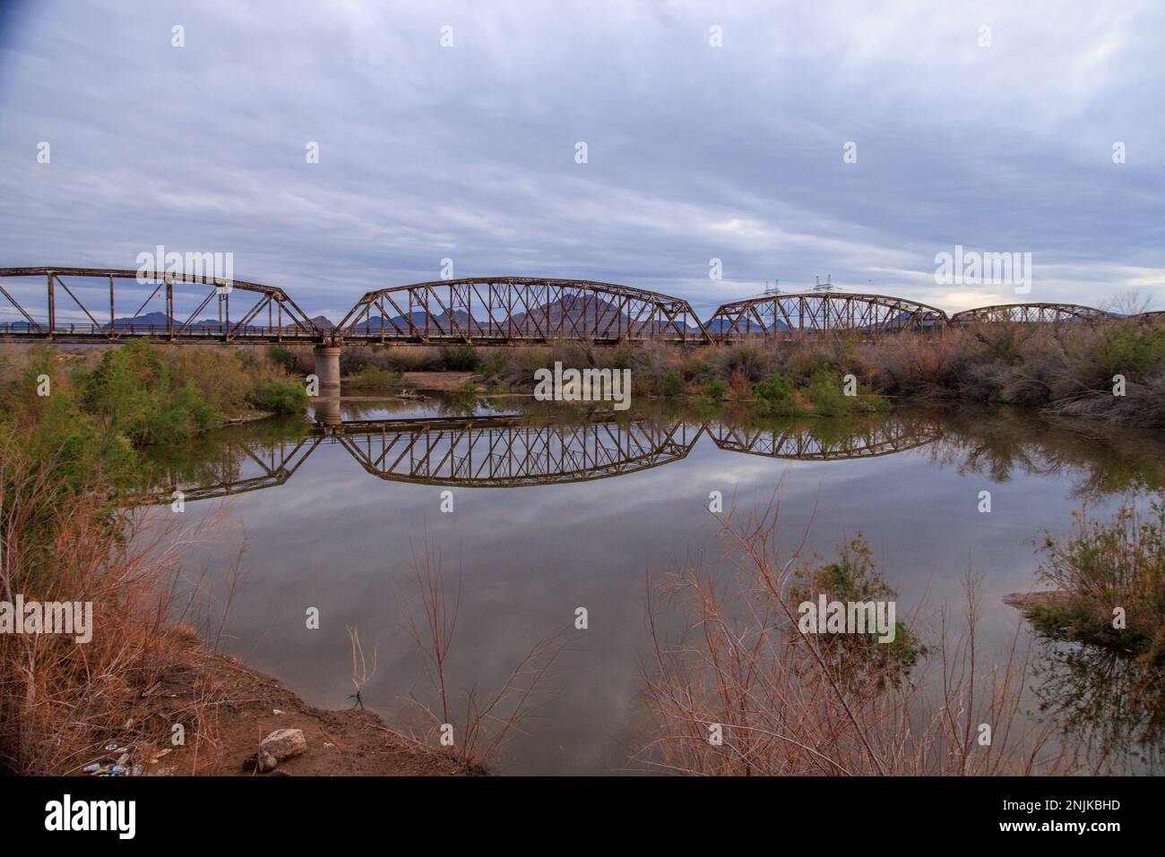 Gillespie Dam Bridge Stock Photo - Alamy