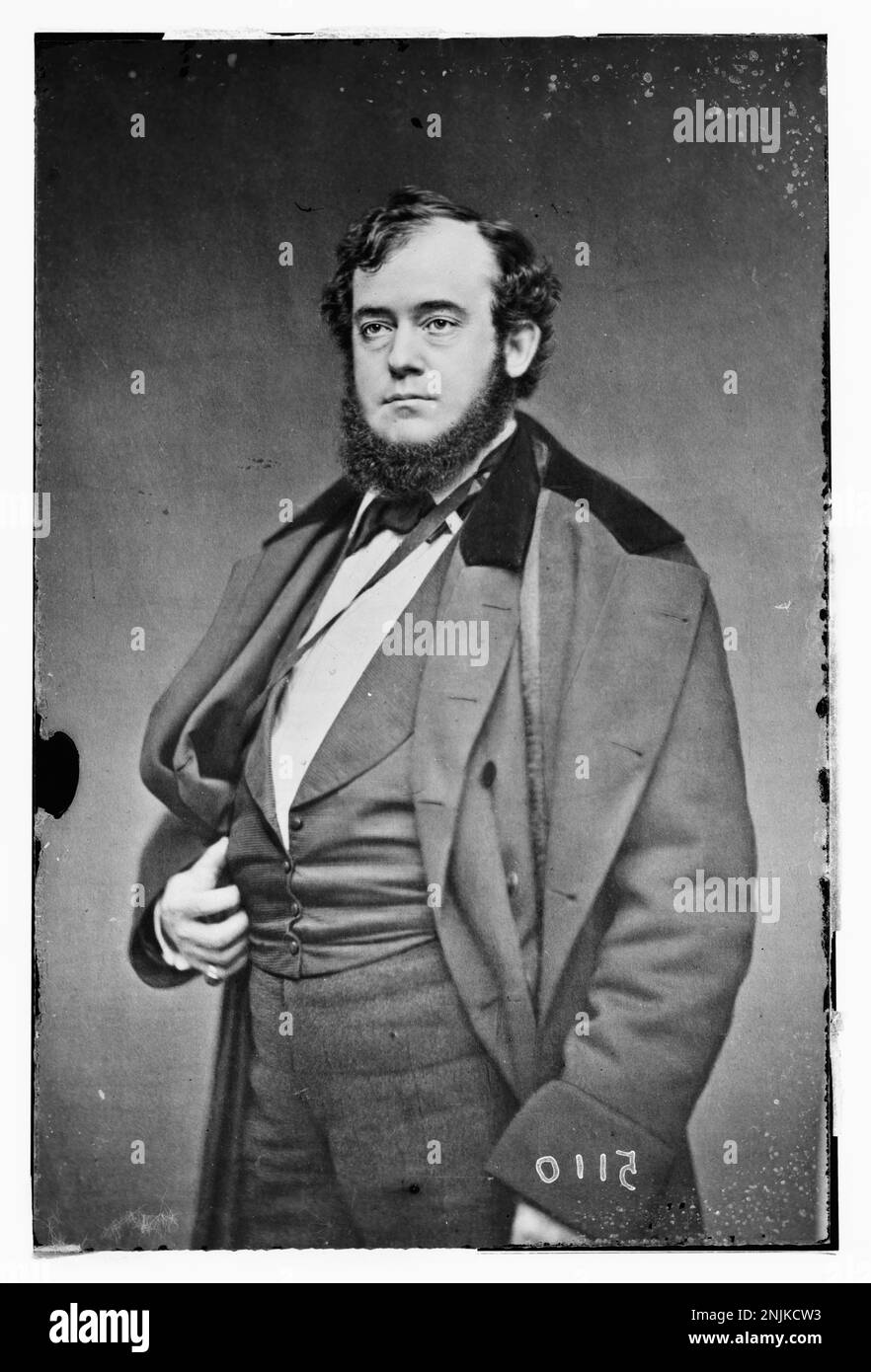 Portrait of Isaac Fowler, a notable historical figure, from the Brady ...