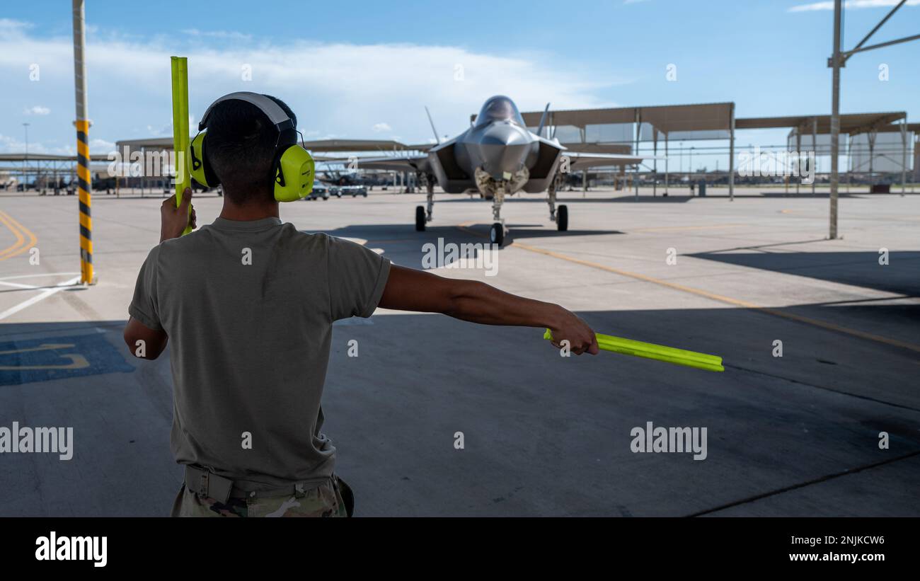 U.S. Air Force Airman 1st Class Elie Madrid, 61st Aircraft Maintenance ...