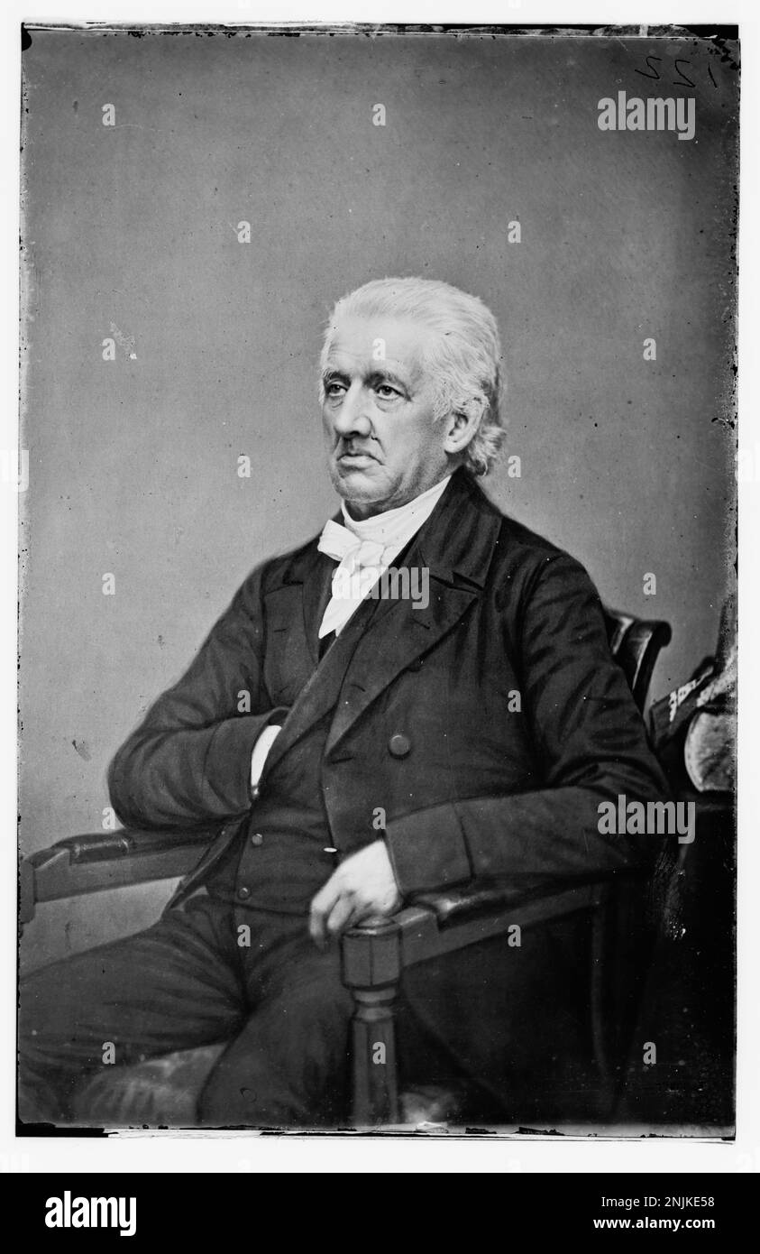 Portrait of Rev. Lyman Beecher, a prominent 19th-century clergyman ...