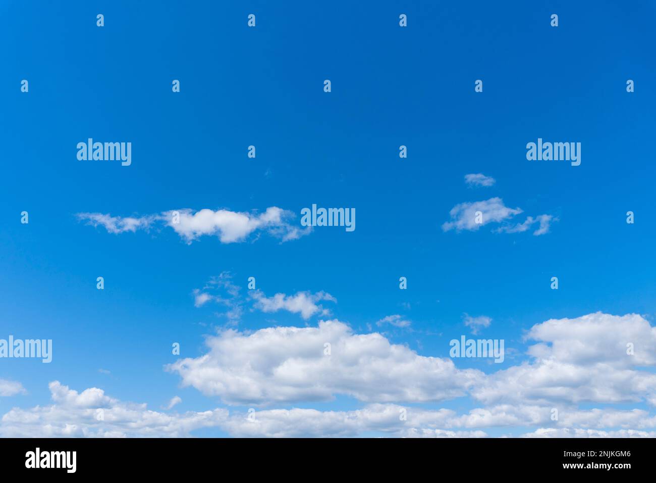 Beautiful blue sky with clouds in clear sunny weather Stock Photo - Alamy