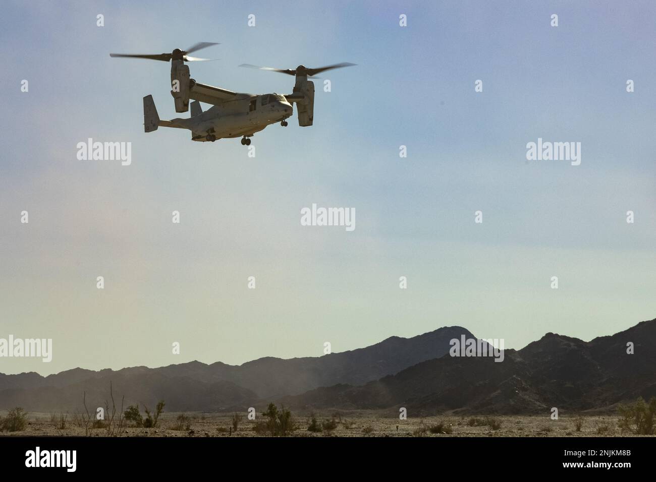 An MV-22B Osprey, assigned to Marine Medium Tiltrotor Squadron (VMM ...