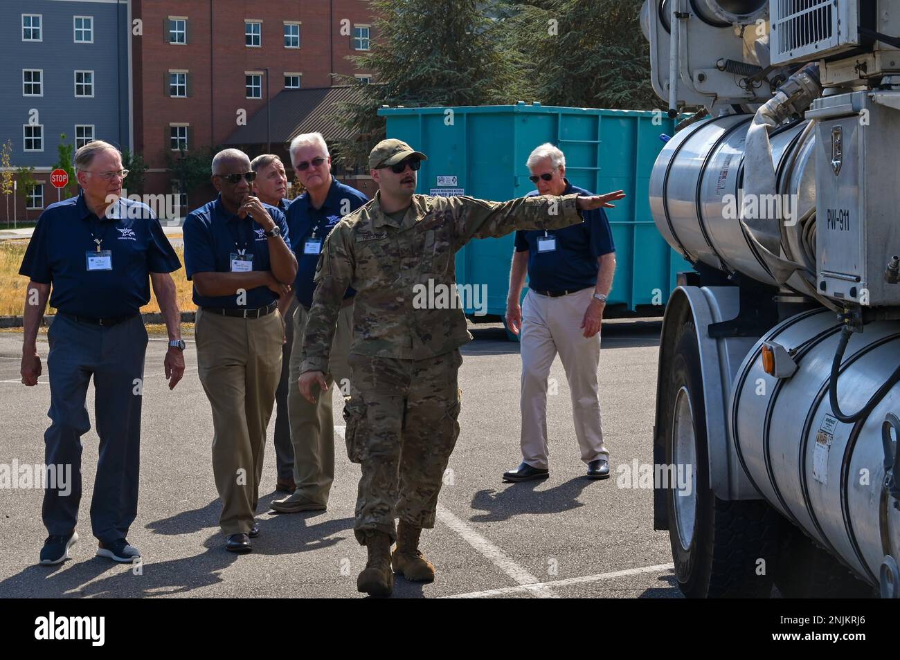U.S. Air Force Senior Airman Andrew Reeves, a water and fuel systems ...