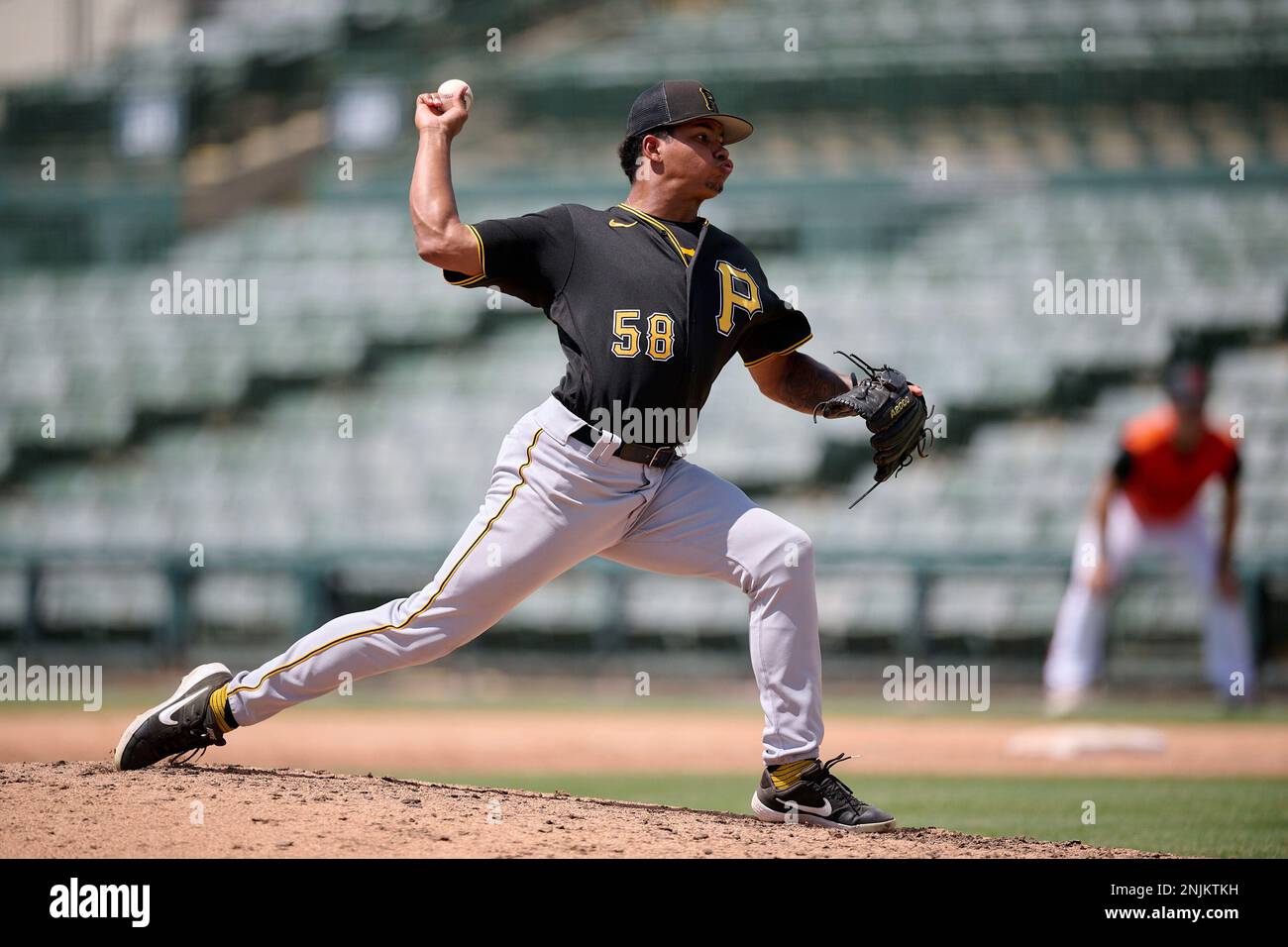 FCL Pirates pitcher Miguel Diaz (58) during a Florida Complex League ...