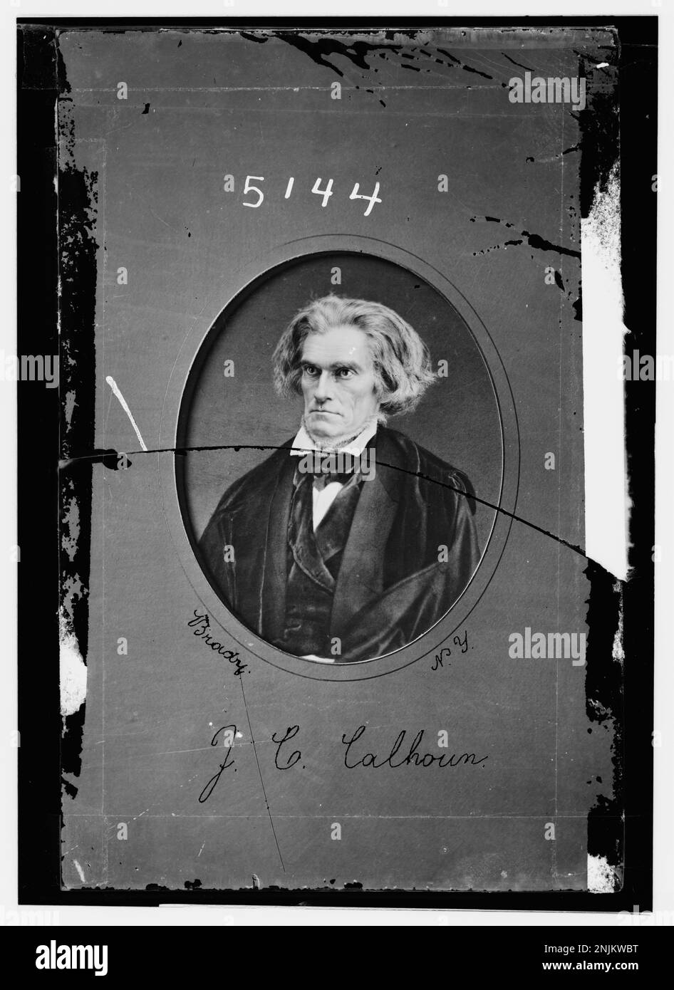 Portrait of John C. Calhoun, political figure and former U.S. Vice ...