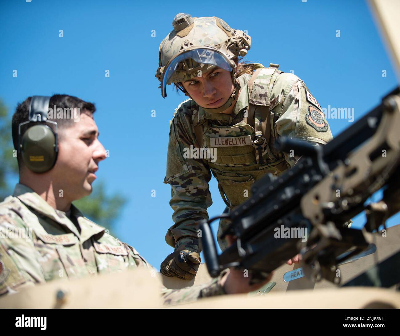 U.S. Air Force Airman 1st Class Kendra Llewellyn, 156th Security Forces ...